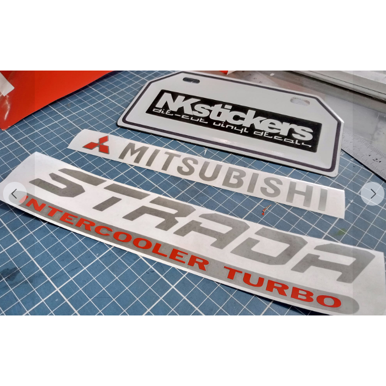 MITSUBISHI STRADA INTERCOOLER TURBO SET VINYL STICKER | Shopee Malaysia
