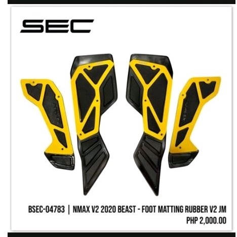 NMAX V2/2.1 2020-2022 FOOT MATTING HYBRID RUBBER | Shopee Malaysia