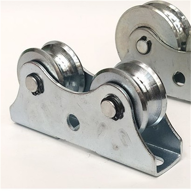 3 in 1 V U groove sliding gate track roller Sliding gate double roller ...
