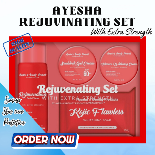 Ayesha Red Rejuvenating Set Rejuv Red EXTRA STRENGTH remove pimples and pimple marks Beauty Soap ...