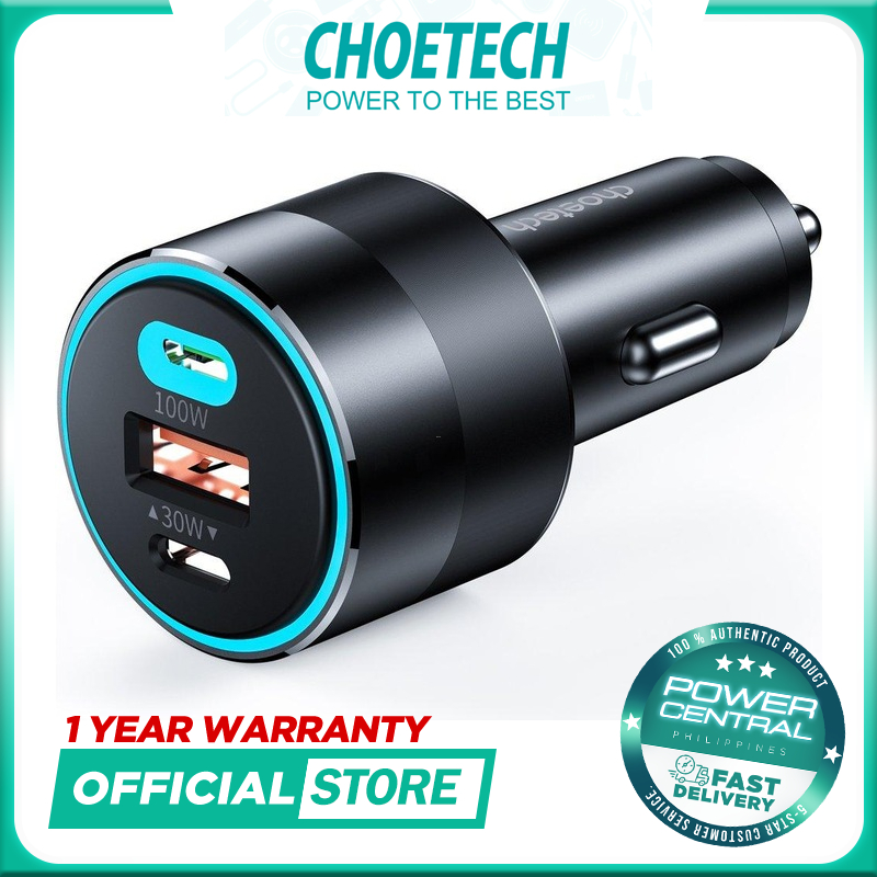 Choetech Fast Car charger MAX 130W USB C PD PPS 100W Power Delivery ...