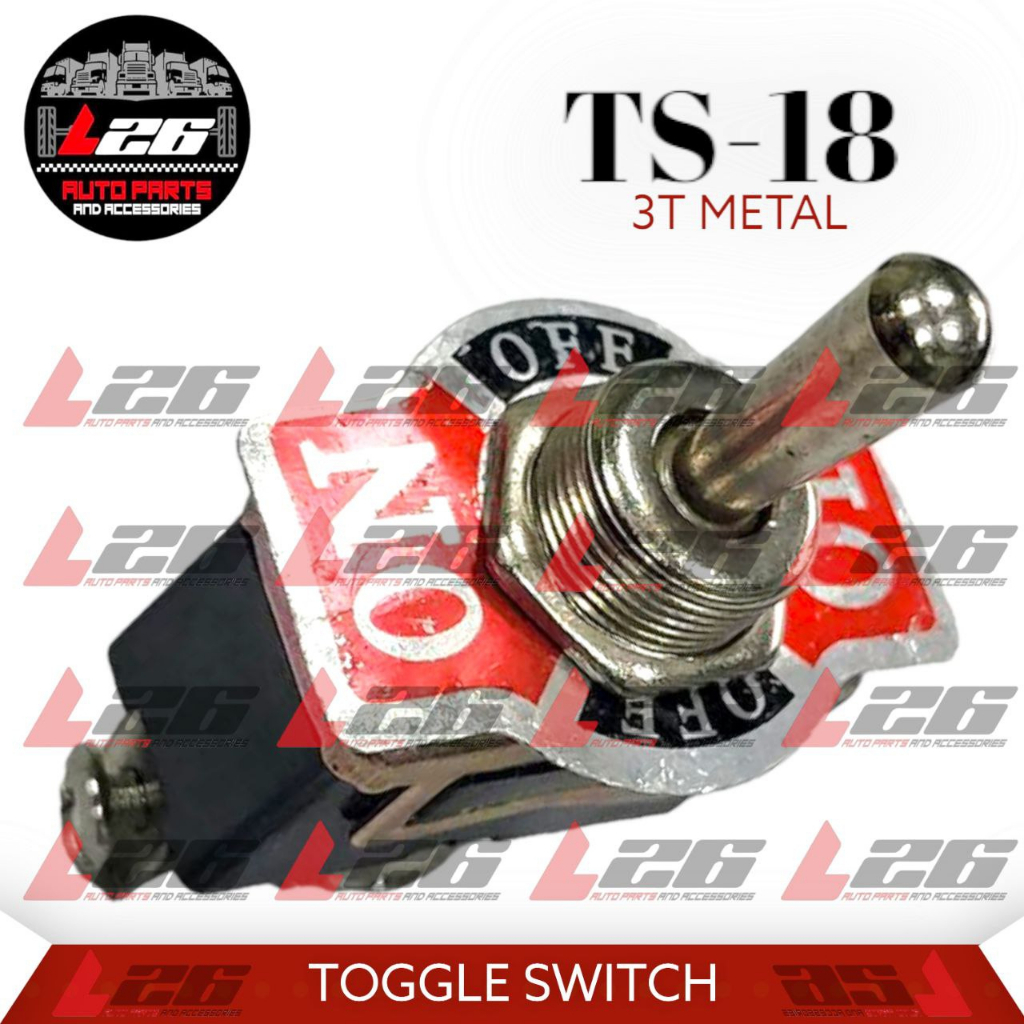 TOGGLE SWITCH 3T FOR MOTOR TRUCK JEEP VAN HORN SWITCH TS-18 Metal ...