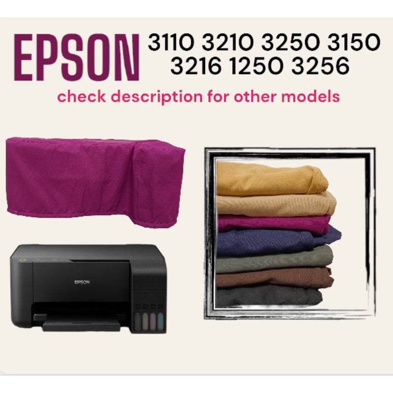 PRINTER DUST COVER protection from dust WITH INK TANK | Shopee Malaysia