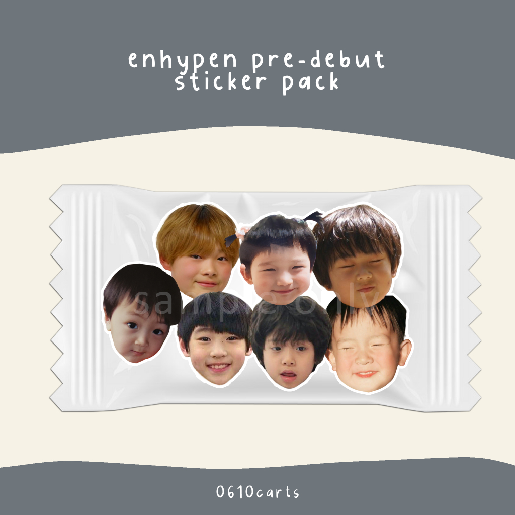 kpop pre-debut sticker pack | fanmade merch | seventeen nct dream ...