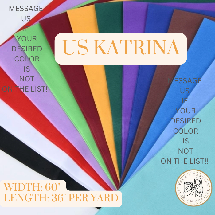 42 COLORS US Katrina Fabric Uniform Cloth 60" width (Per Yard) | Shopee ...