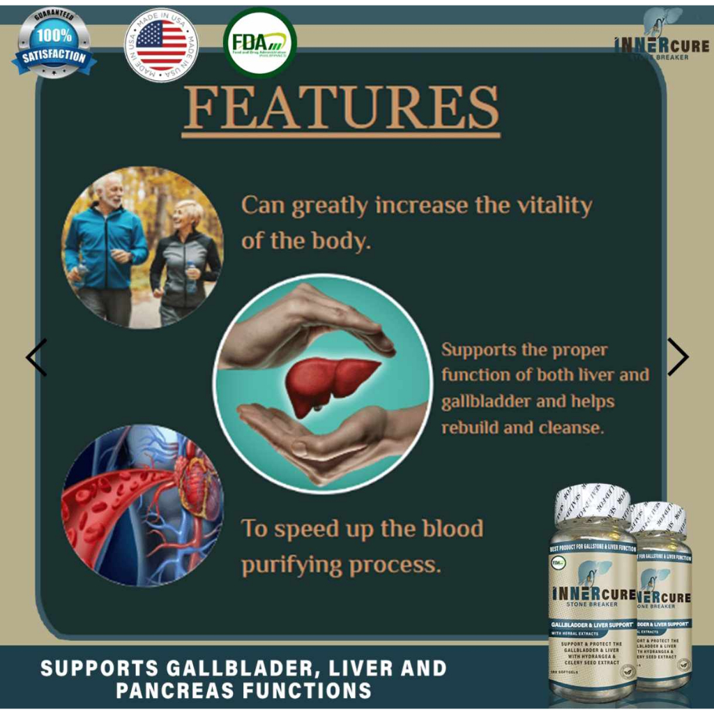 Innercure || Supports Gallbladder, Liver and Pancreas Function || FDA ...