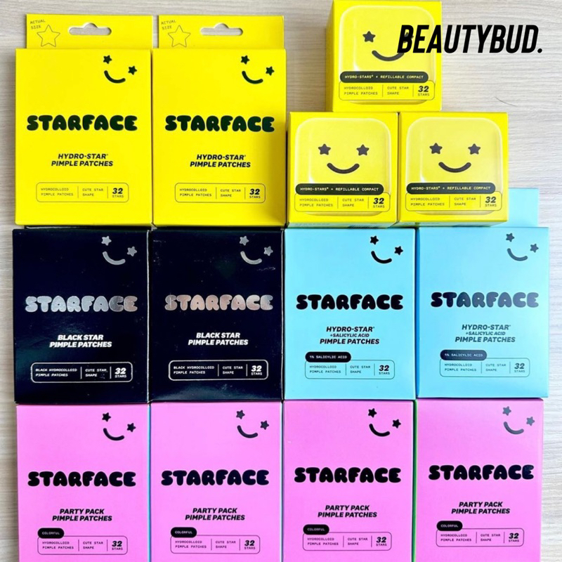 STARFACE Hydro-Stars Hydrocolloid Pimple Patches Case - Yellow Rainbow ...