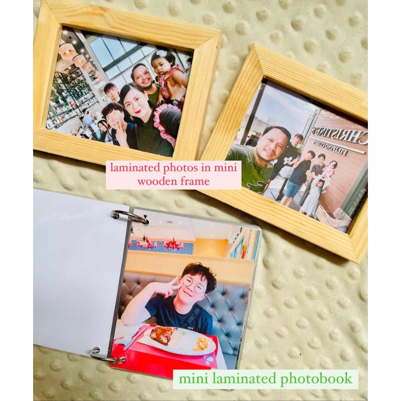 Mini Frames with Laminated Photos Mini Laminated Photobook 20 Photos ...