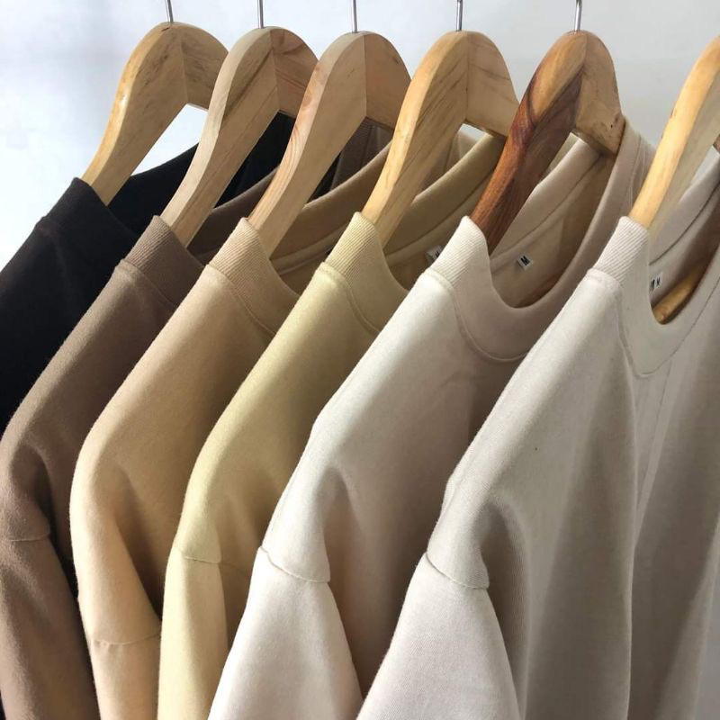 Earth Tone Plain Tee Shirts / Mocca Brown Pecan Ashgray Black White ...