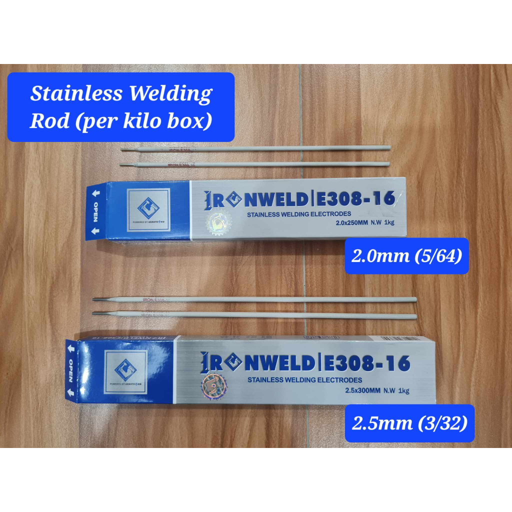 Stainless Steel E308-16 Welding Rod 2.0mm / 2.5mm (per 5 pcs) | Shopee ...