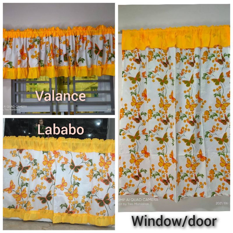 Butterfly Curtain (valance, lababo,window,door) | Shopee Malaysia
