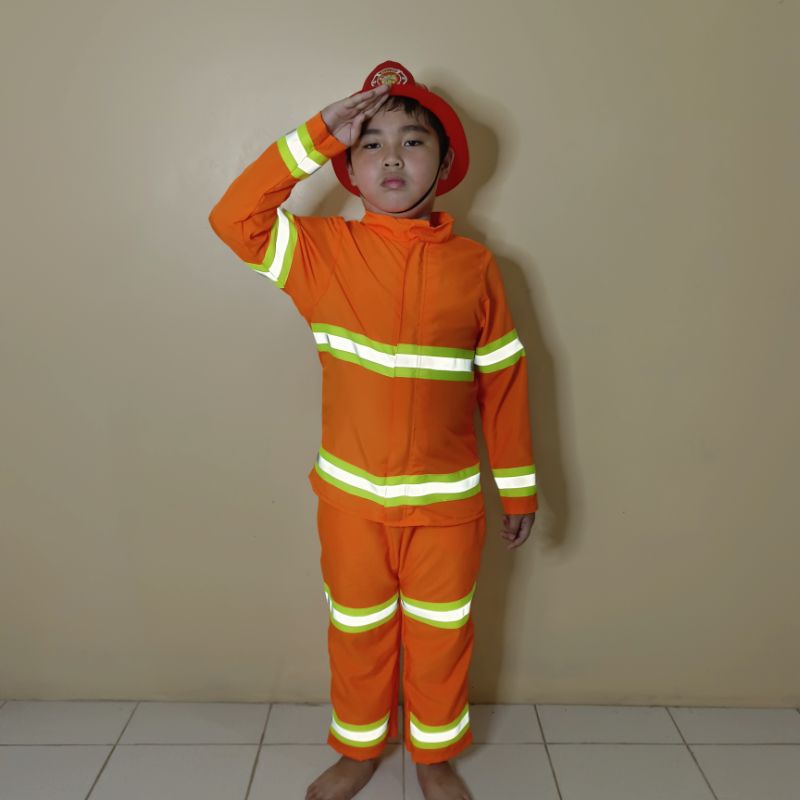 Fireman Role Play Uniform for Children Firefighter | Shopee Malaysia