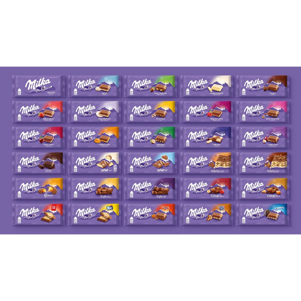 Milka Chocolate Bars Switzerland 100 grams - All Flavors | Shopee Malaysia