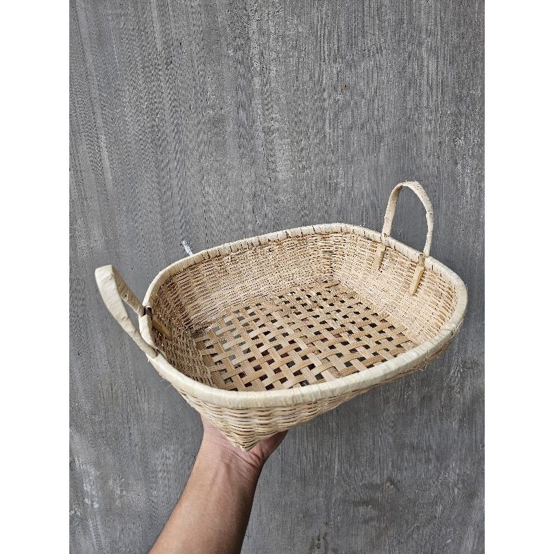 Native Buri Fruit Basket with Ear Handle | Shopee Malaysia