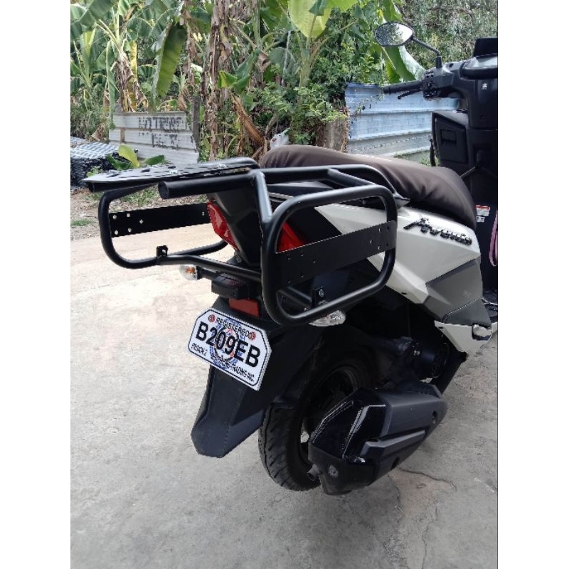 SUZUKI AVENIS 125cc HEAVY-DUTY TOP BOX BRACKET WITH SIDE PANNIER BRAKET ...