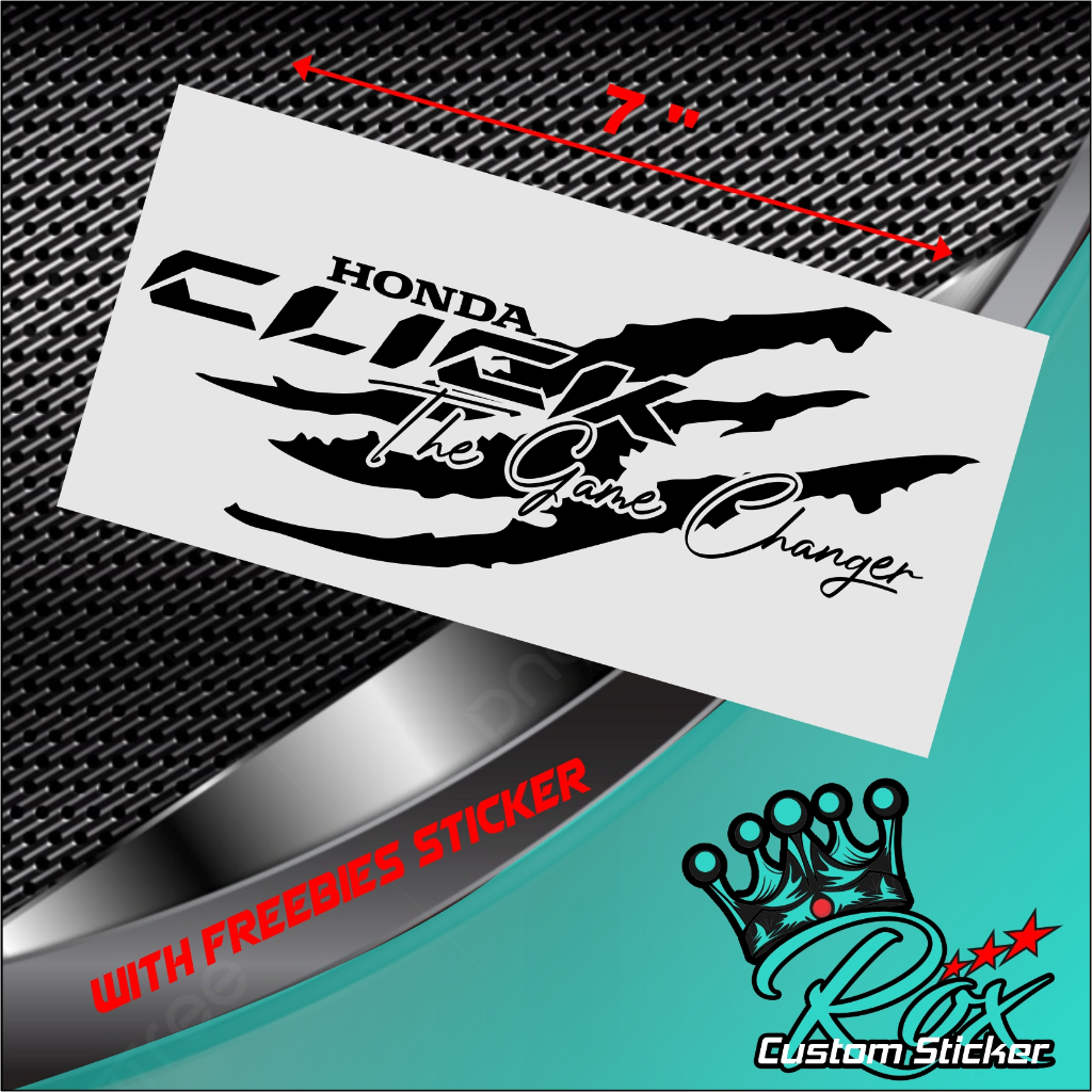honda click the game changer sticker machine cut waterproof | Shopee ...
