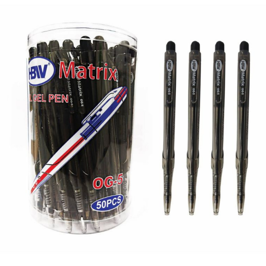 HBW Matrix Ballpen gel pen (Black/blue)50pcs/box] | Shopee Malaysia