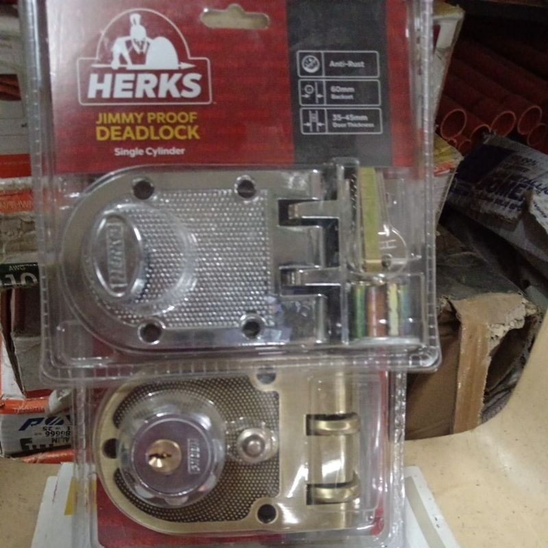 HERKS heavy-duty door cylinder lock single /double dead Lock Jimmy ...