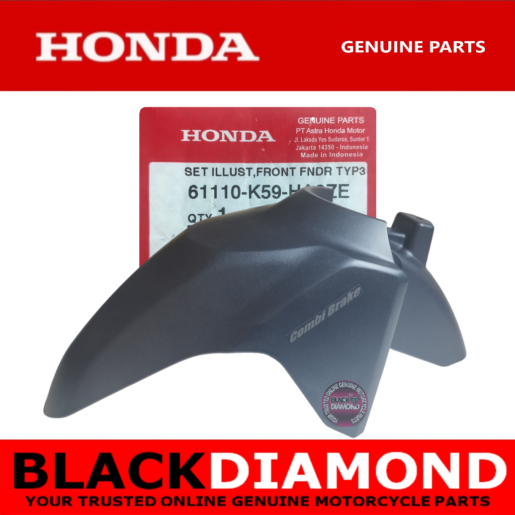 CLICK 150i V2 GAME CHANGER | FRONT FENDER – MATTE BLUE METALLIC | PN ...