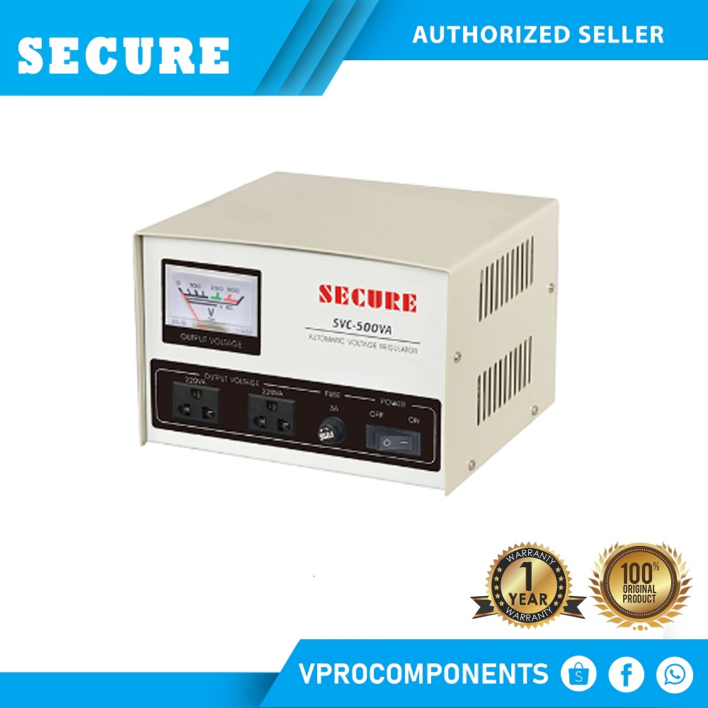 SECURE 500W AVR WITH METER (SVC-500VA) | Shopee Malaysia
