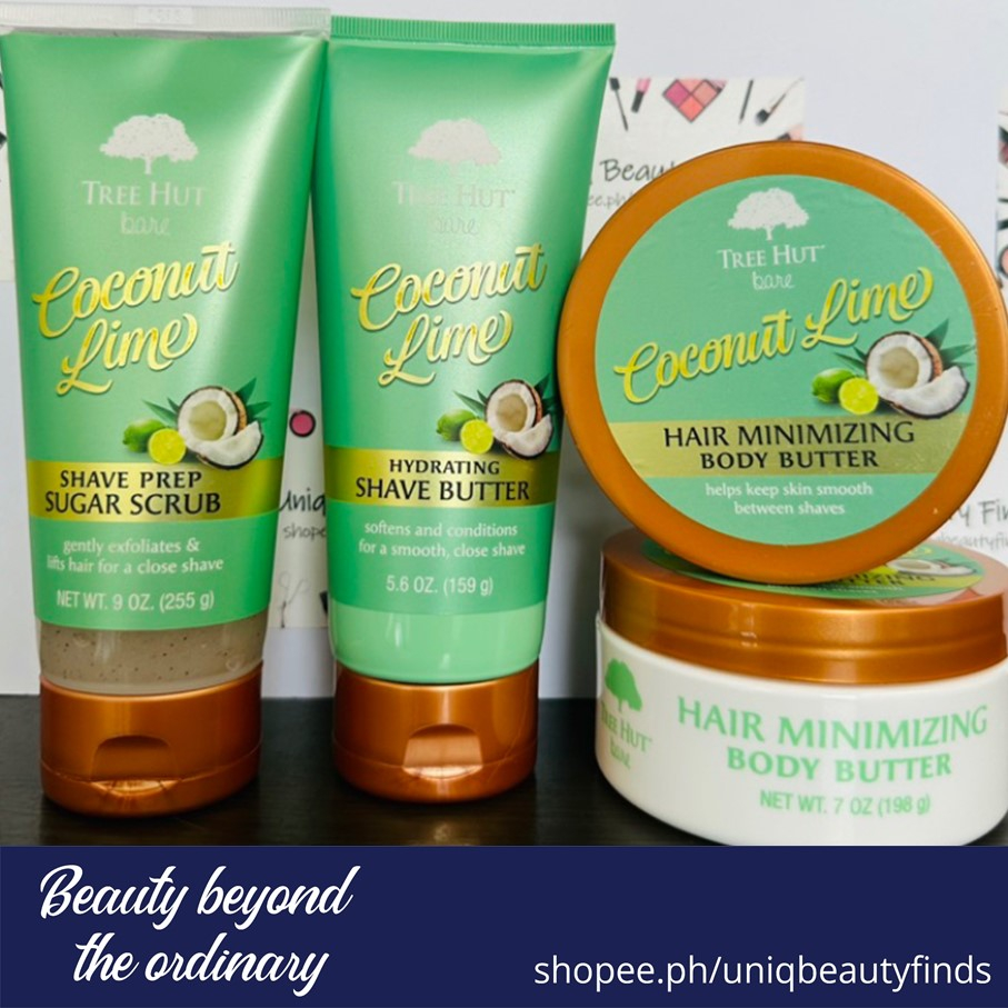 Authentic Tree Hut Bare Shave Sugar Scrub Hydrating Shave Butter Hair ...