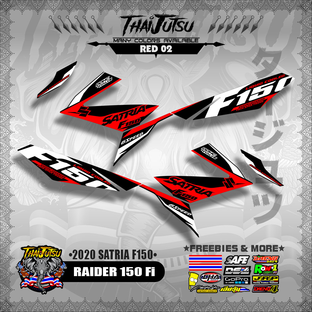 SUZUKI RAIDER 150 Fi DECALS ( 2020 SATRIA F150 )【ThaijutsuStickers ...