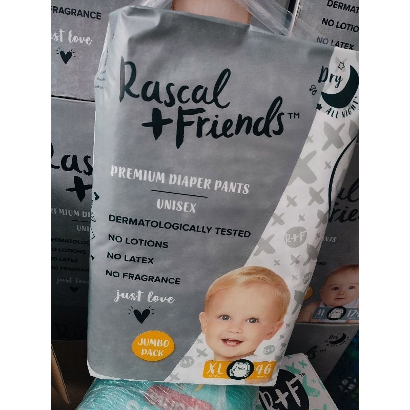 46pcs XL Rascal+ Friends Premium Diaper Pants | Shopee Malaysia