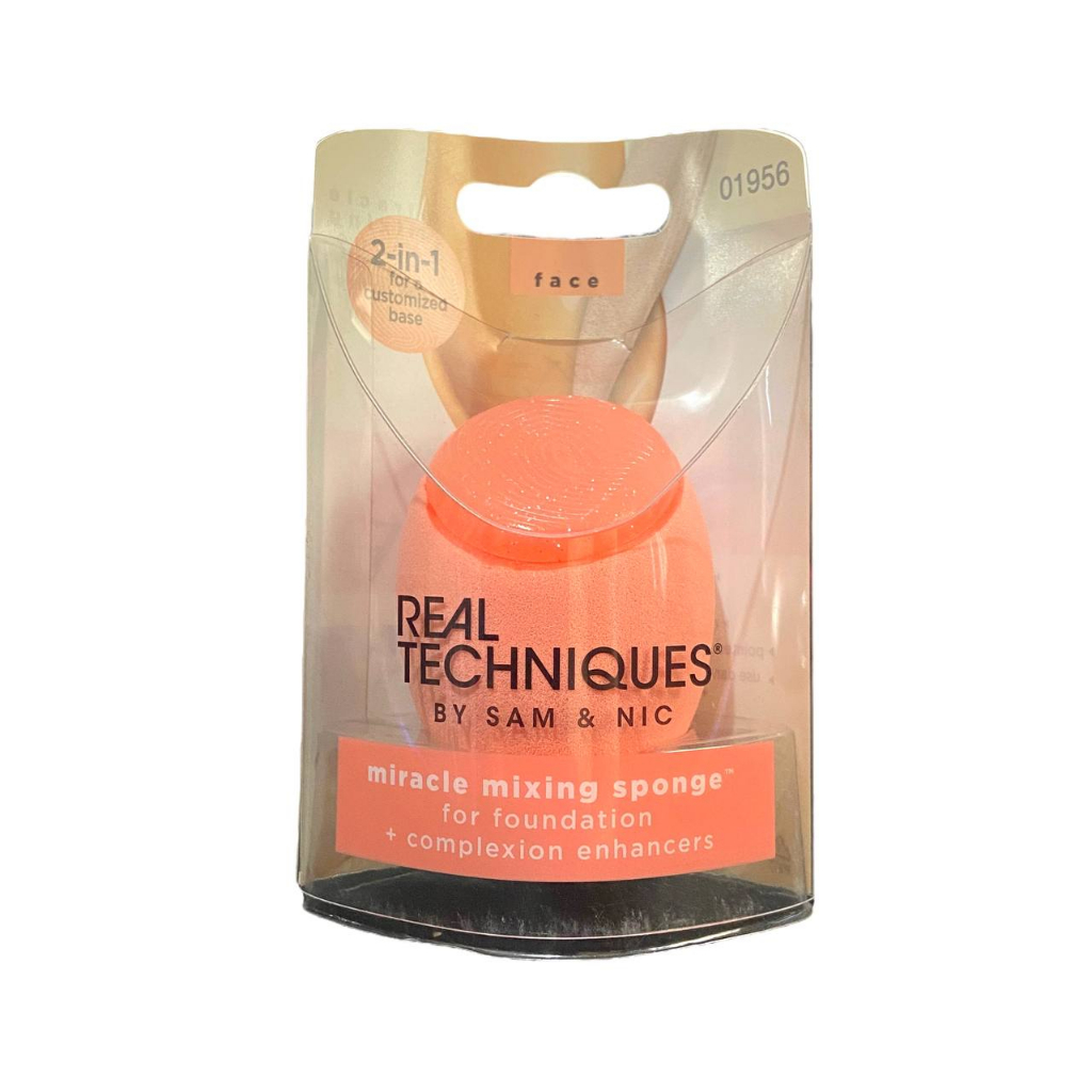 Real Techniques New 2-in-1 Miracle Mixing Sponge for Foundation and ...