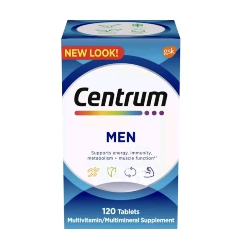 Centrum Men Multivitamin/Multimineral Supplement 120 tab | Shopee Malaysia