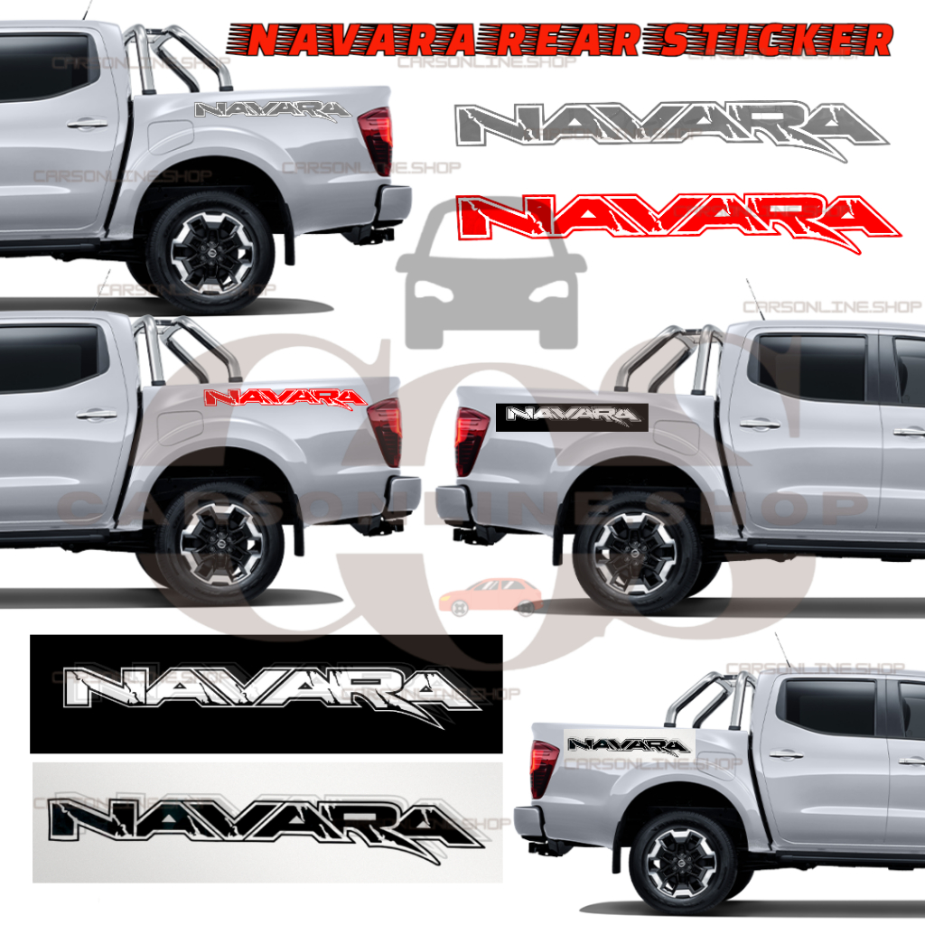 COS 1Pc NISSAN NAVARA Car Decals Sticker Design for Side Doors Car Side ...