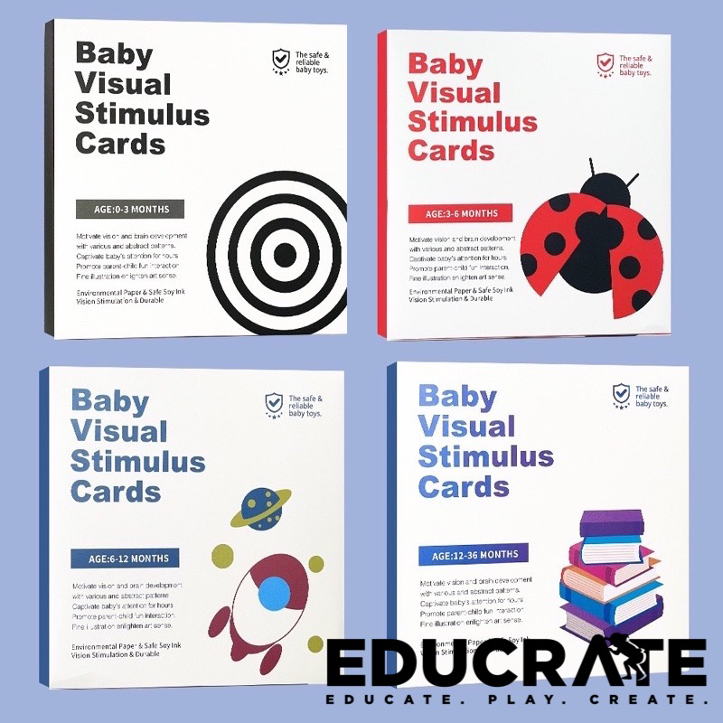 educratePH high contrast baby visual card / tummy time baby visual ...