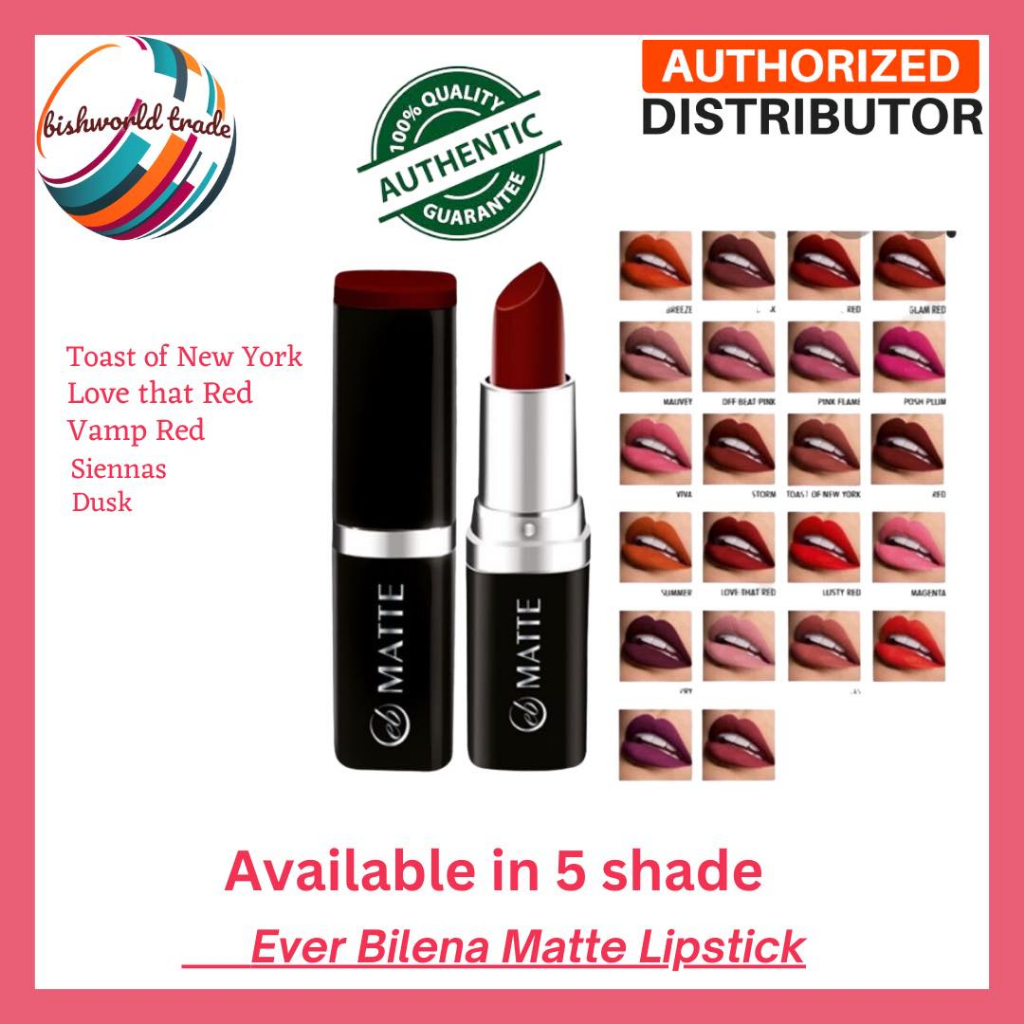 EB Matte Lipstick - (VAMP RED,LOVE THAT RED,SIENAS,DUSK) TRY NEW SHADES ...