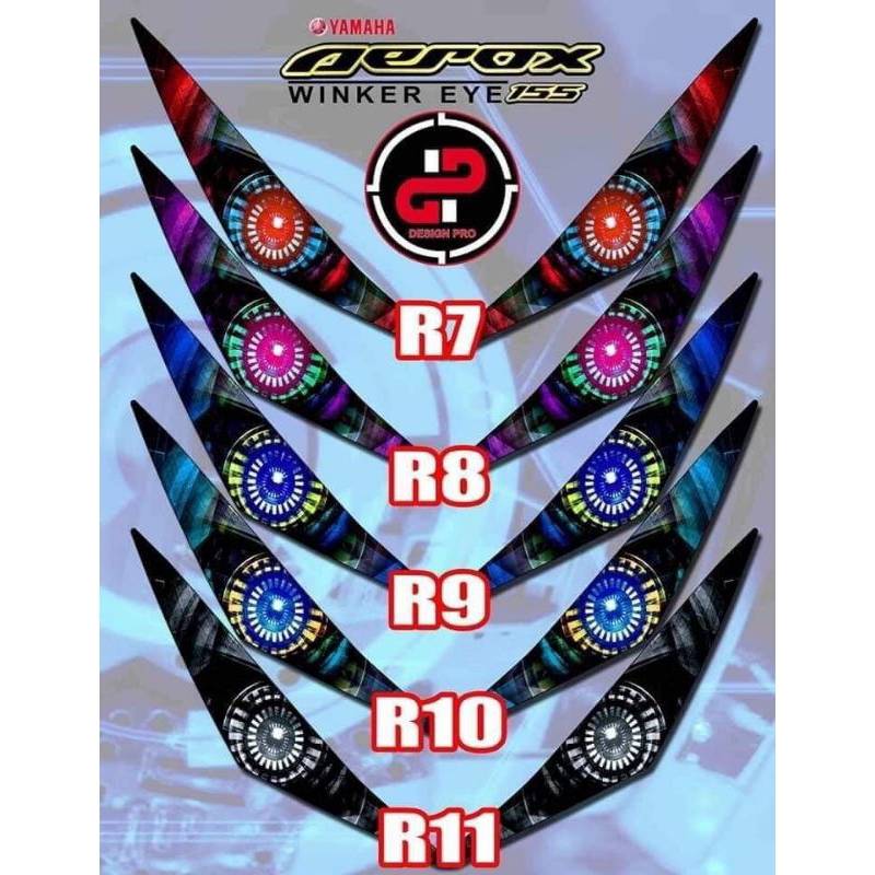 AEROX V1 WINKER EYE VINYL LAMINATED | Shopee Malaysia