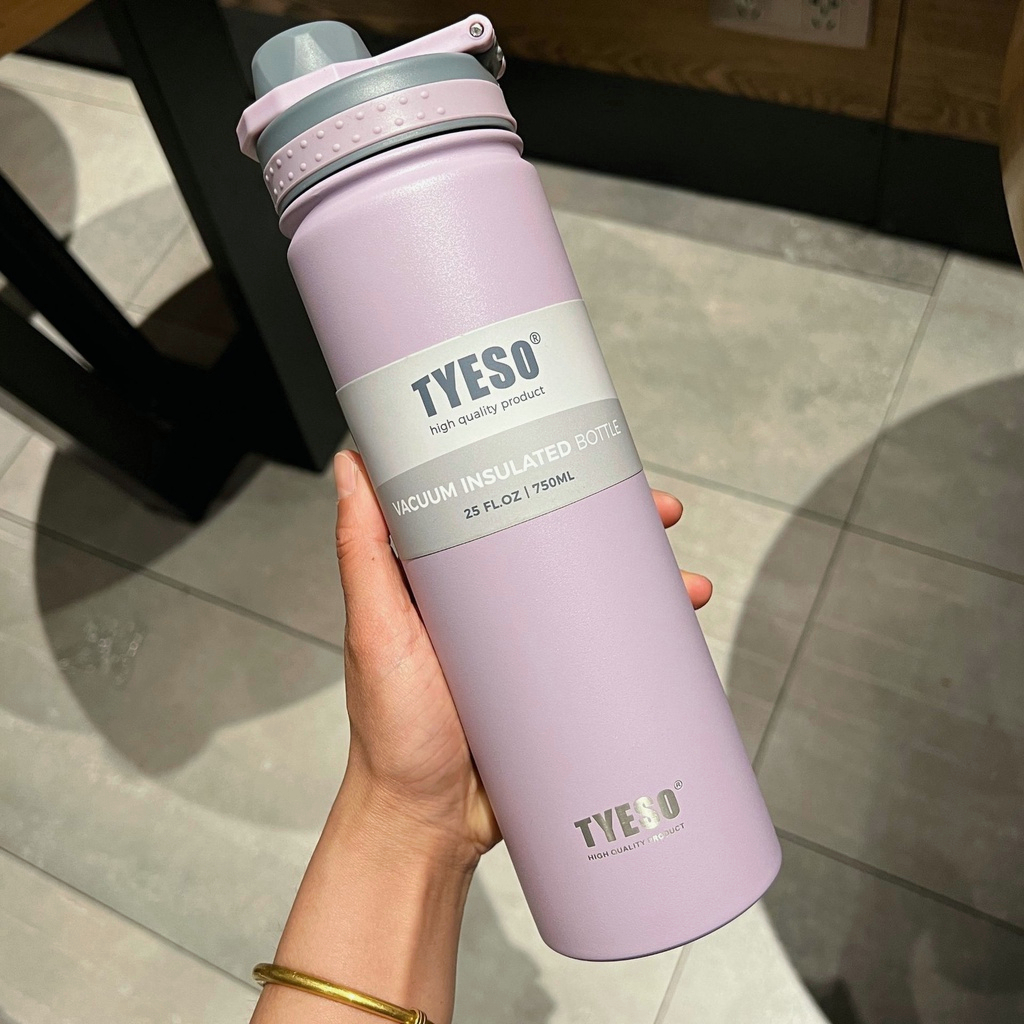 Tyeso Vacuum Insulated Tumbler 750ML Stainless Steel Sports Water ...