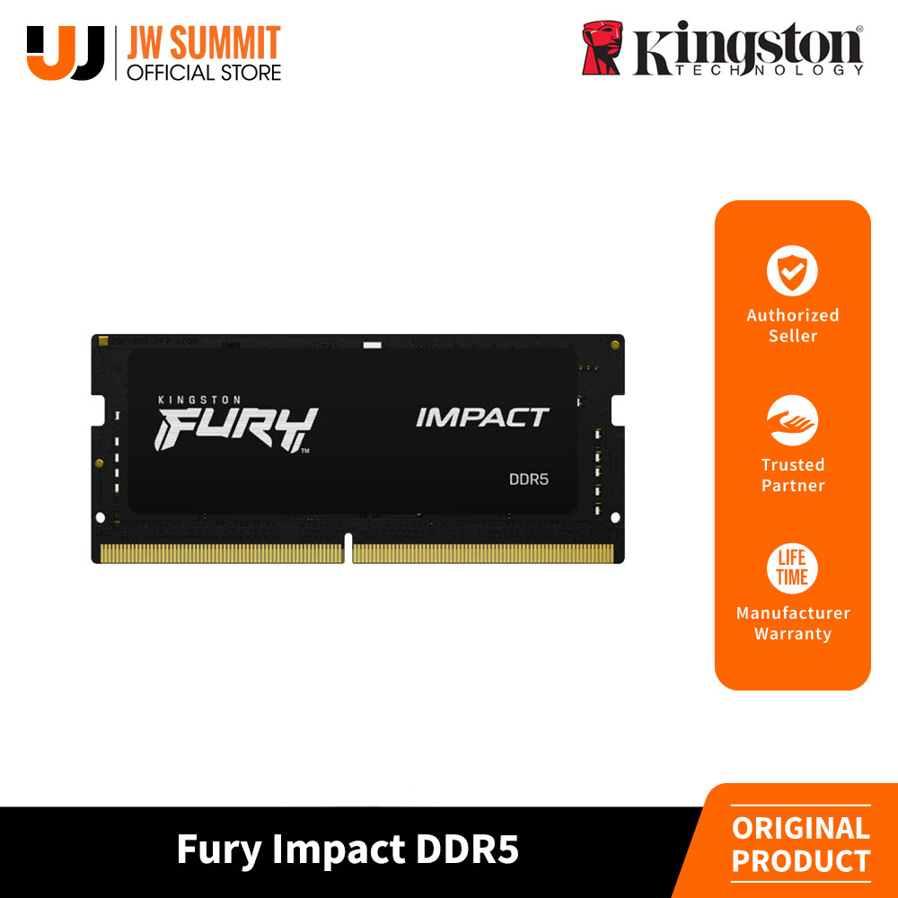 Kingston Fury Impact 8GB/16GB/32GB 4800MT/s to 5600MT/s DDR5 CL38 CL40 SODIMM Laptop Memory ...
