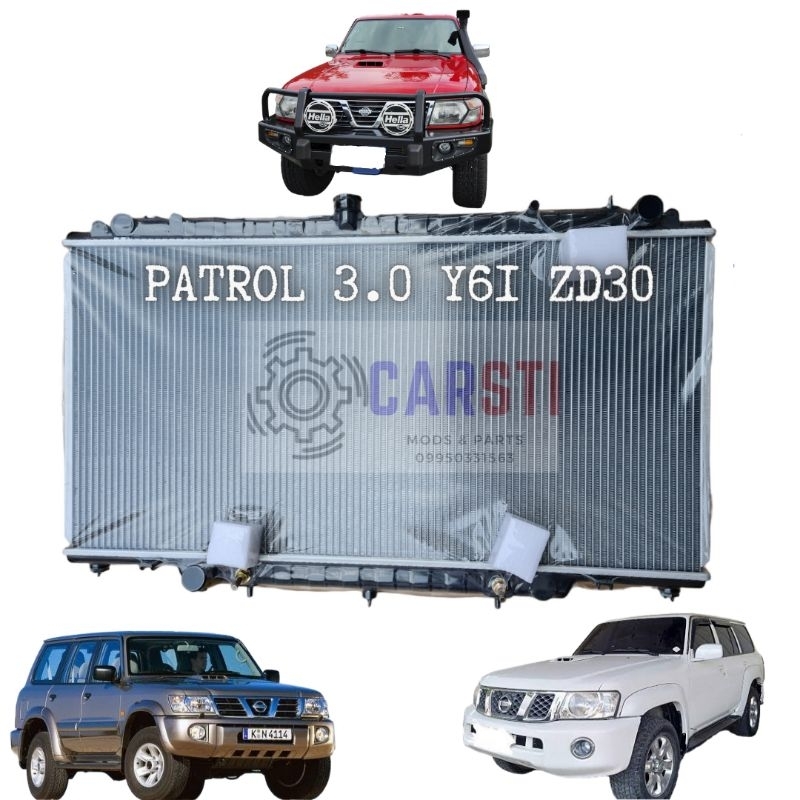 Nissan Patrol Radiator ZD30 36mm 3 rows GU Y61 SS 2001-17 Automatic Di ...