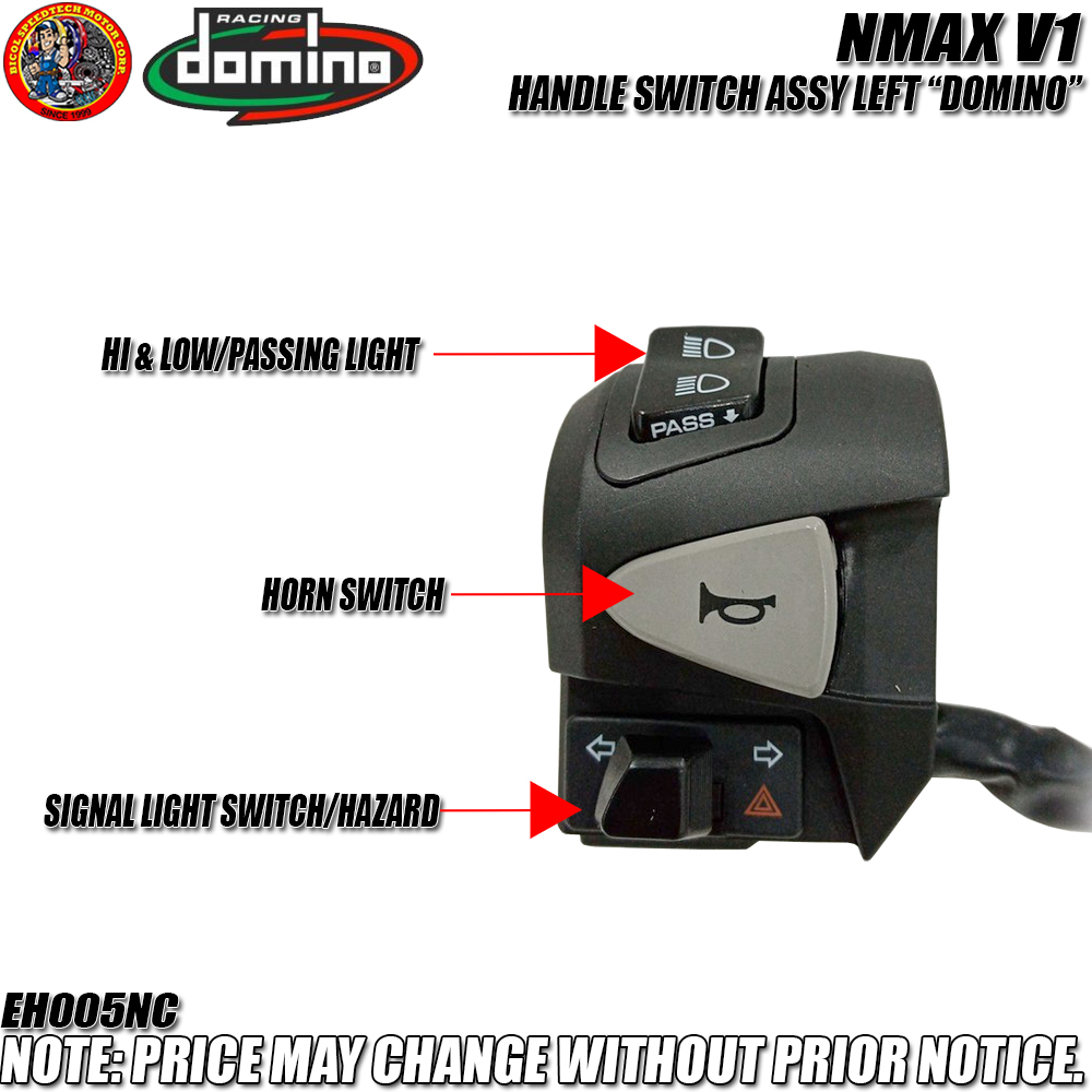 NMAX V1 HANDLE SWITCH LEFT ASSEMBLY (EH005NC) | Shopee Malaysia