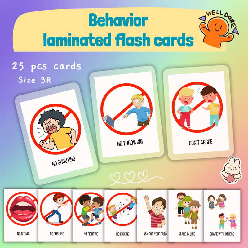 good manners behavior good or bad psychology educational laminated ...