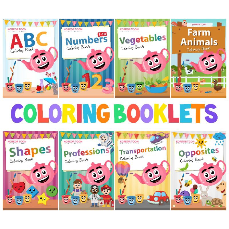 Coloring Booklets for Kids | Learning & Coloring Booklets | Shopee Malaysia