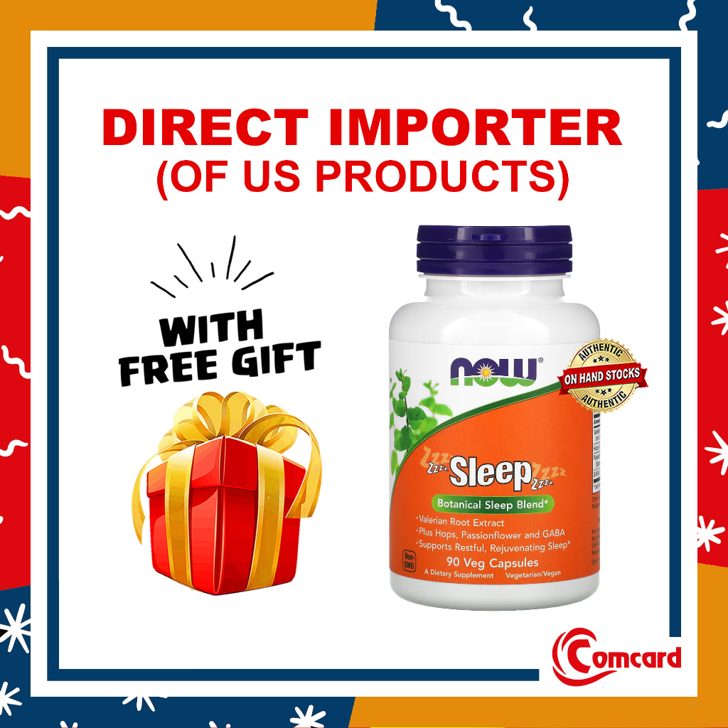 Now Foods Sleep Botanical Sleep Blend 90 Veg Capsules | CPM | Shopee ...