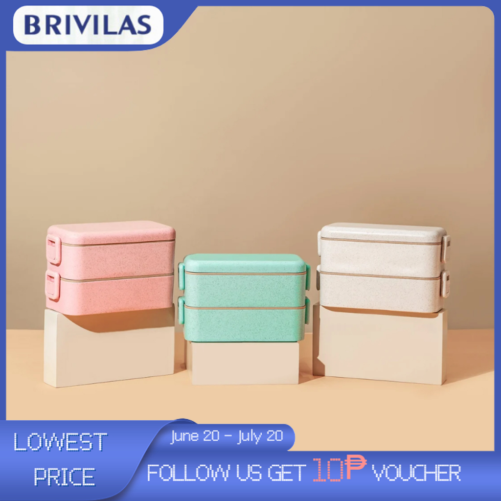 Brivilas Eco-Friendly Microwave Picnic Lunch Box Bento Box Lunch Box ...