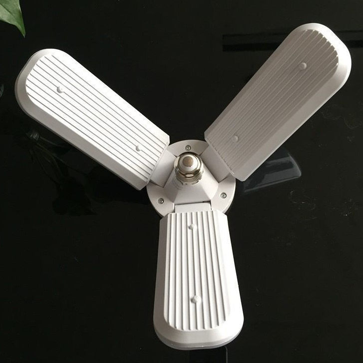 New 45W Fan Blade Led Bulb Foldable Fan Blade LED Light Bulb e27 ...
