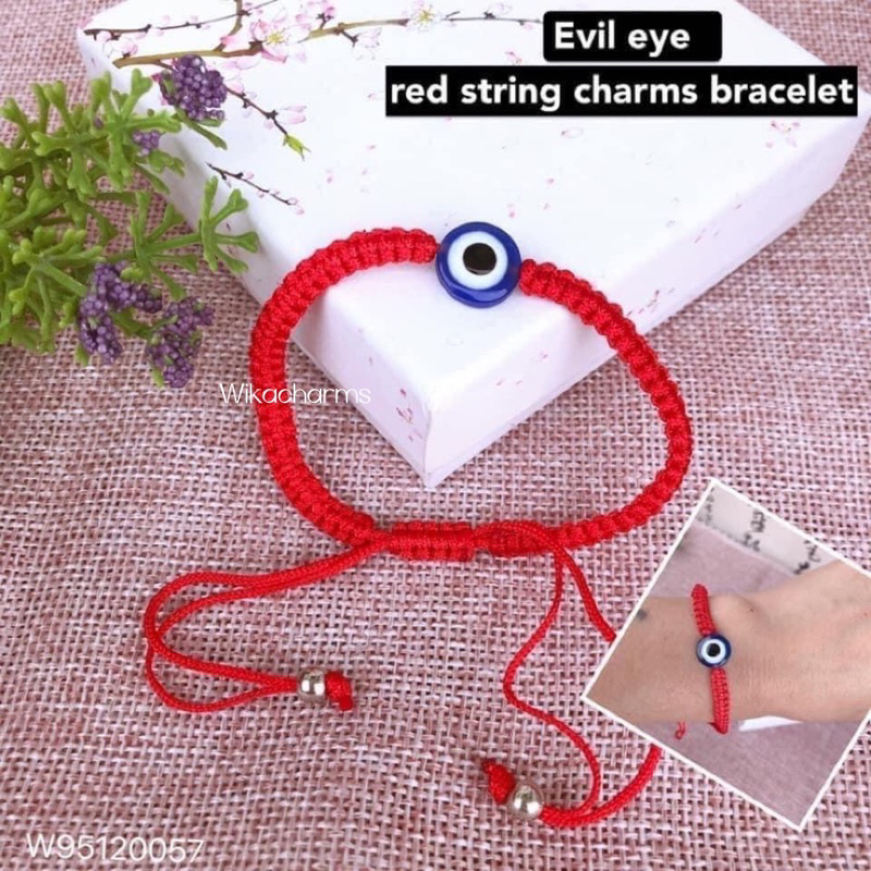 (wikacharms) evil eye red string charms bracelet | Shopee Malaysia