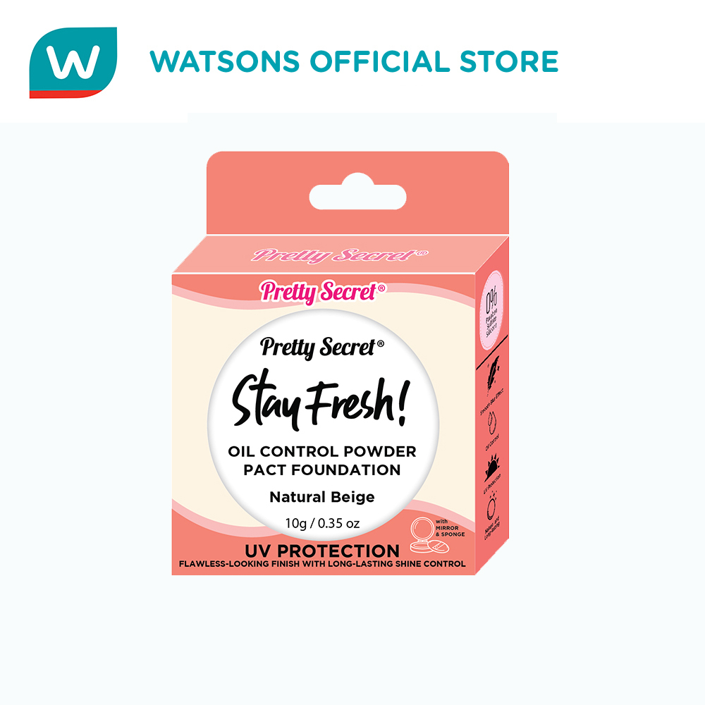 PRETTY SECRET Face Powder Pact Natural Beige 10g | Shopee Malaysia