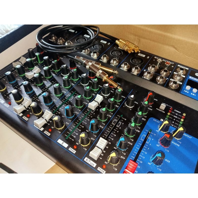 Affordable 7 Channel Mixer with 5 XLR and Two Mono Channels Bluetooth ...