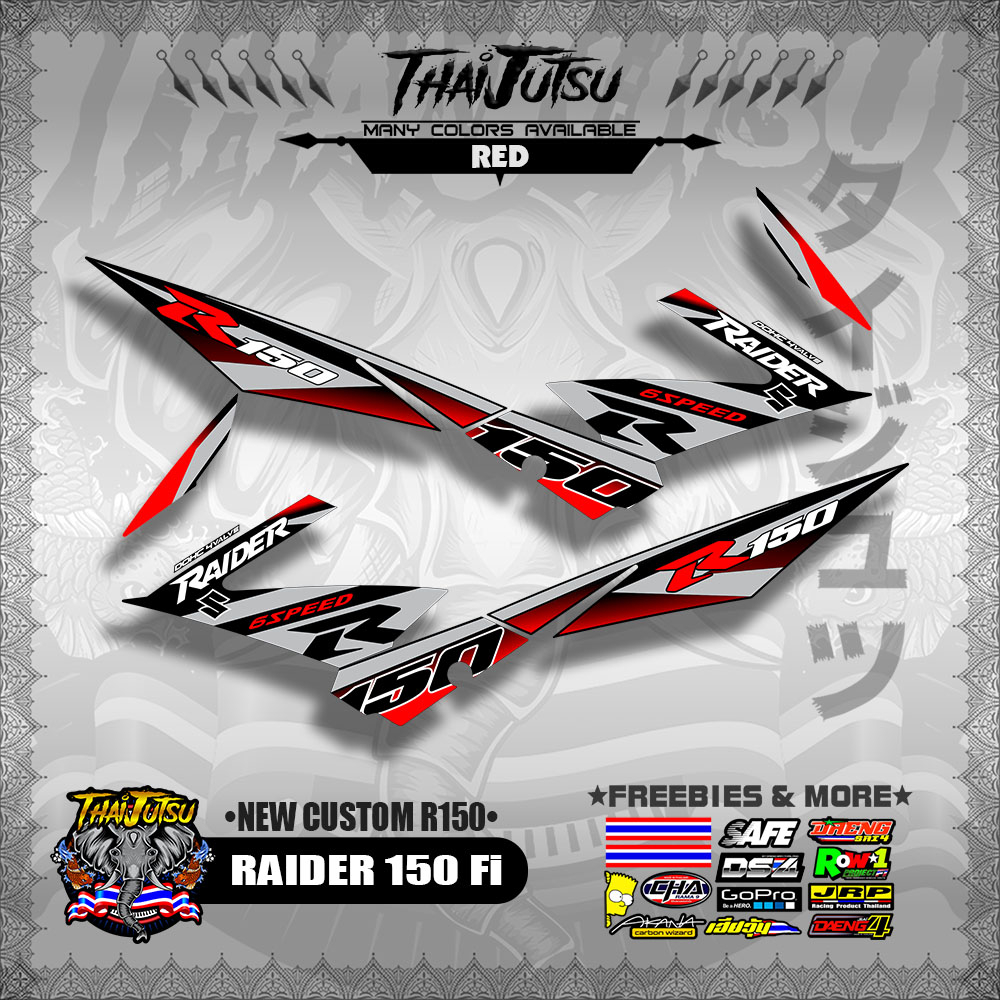 RAIDER 150 Fi DECALS ( NEW CUSTOM R150 )【ThaijutsuStickers】 | Shopee ...