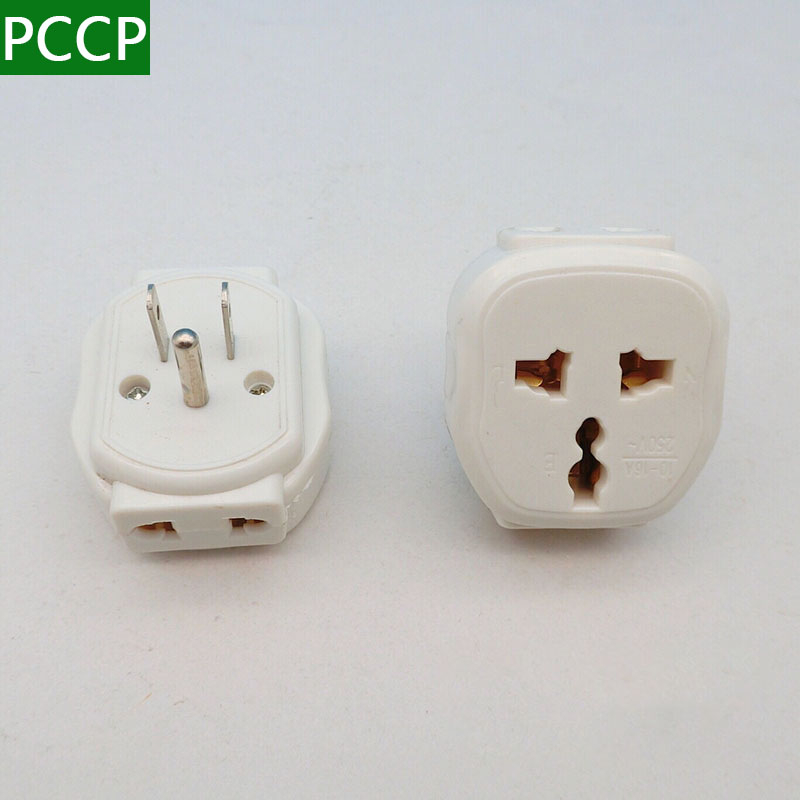 3-pin America/US standard plug to 3-position 7-hole multi-country ...