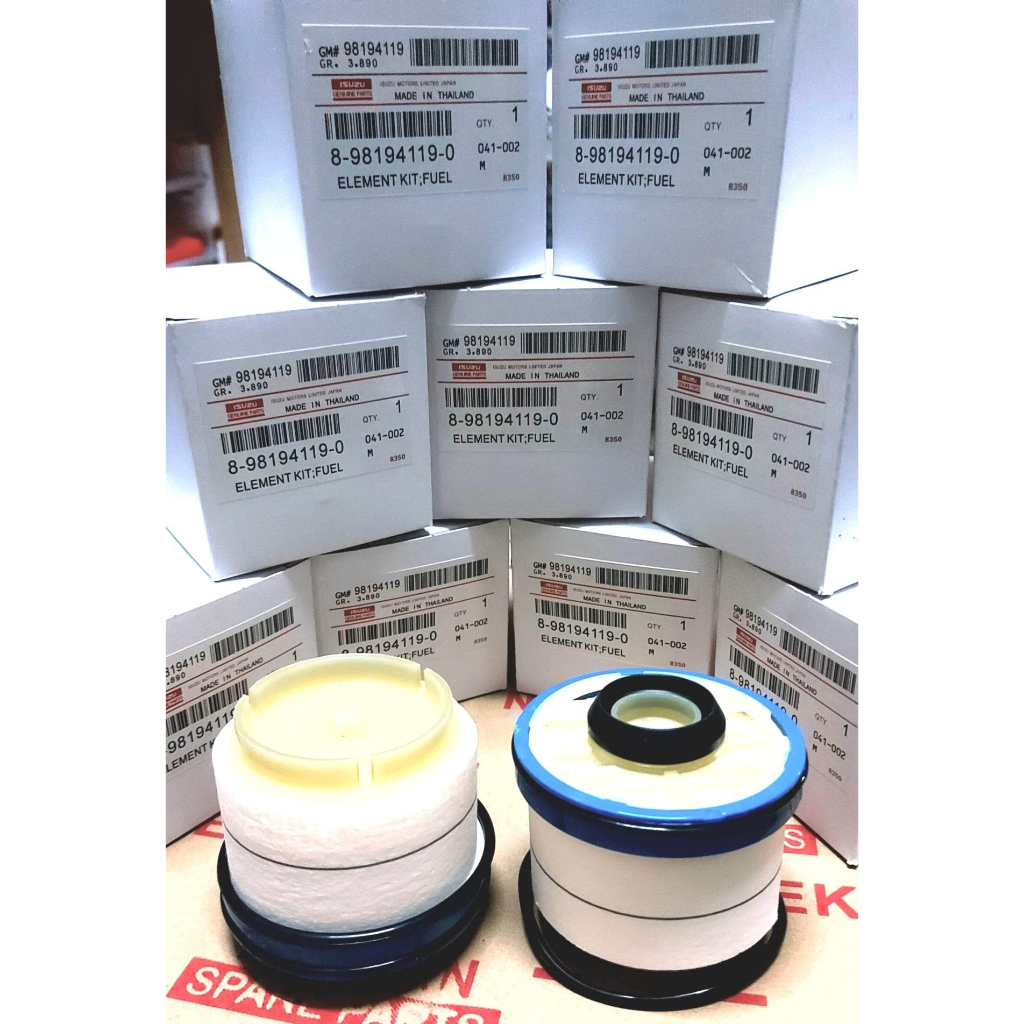 Fuel Filter [8-98194119-0] Isuzu Dmax [2012-2020] and Isuzu Mu-X [2014 ...