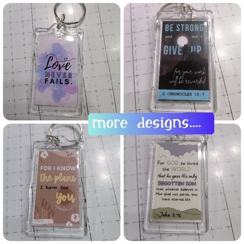 BIBLE VERSE KEYCHAIN , Batch 2 Design | Individually Wrap. || Ref ...