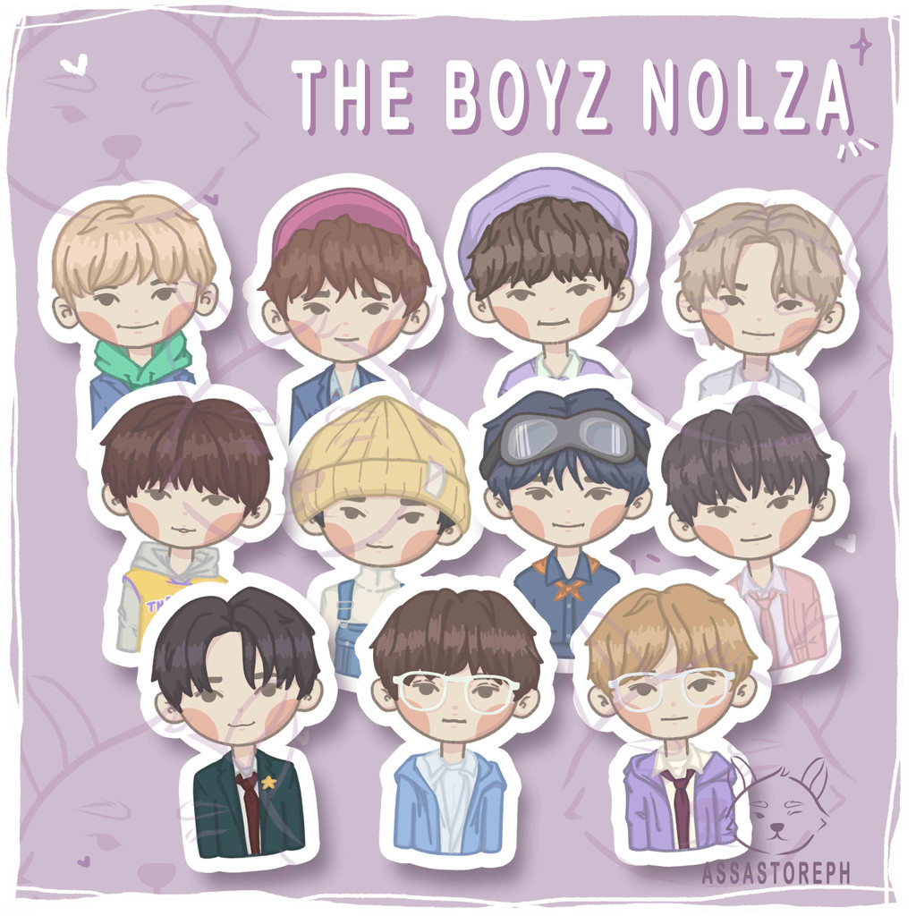 THE BOYZ TBZ Nolza Cute Sticker Art Print Fanart | Assastoreph | Shopee ...